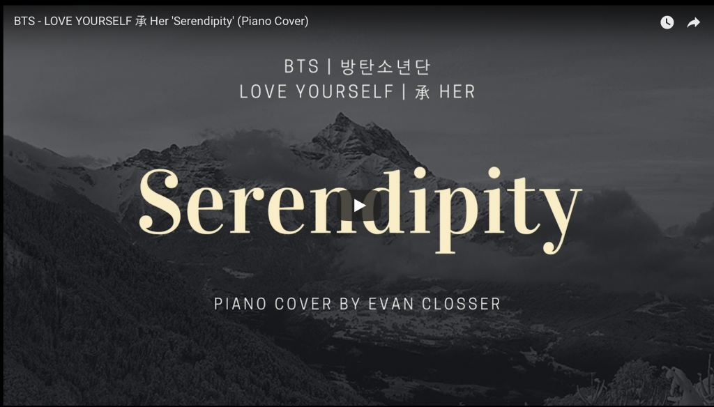 BTS - LOVE YOURSELF 承 Her 'Serendipity' (Piano Cover) - Evan Closser